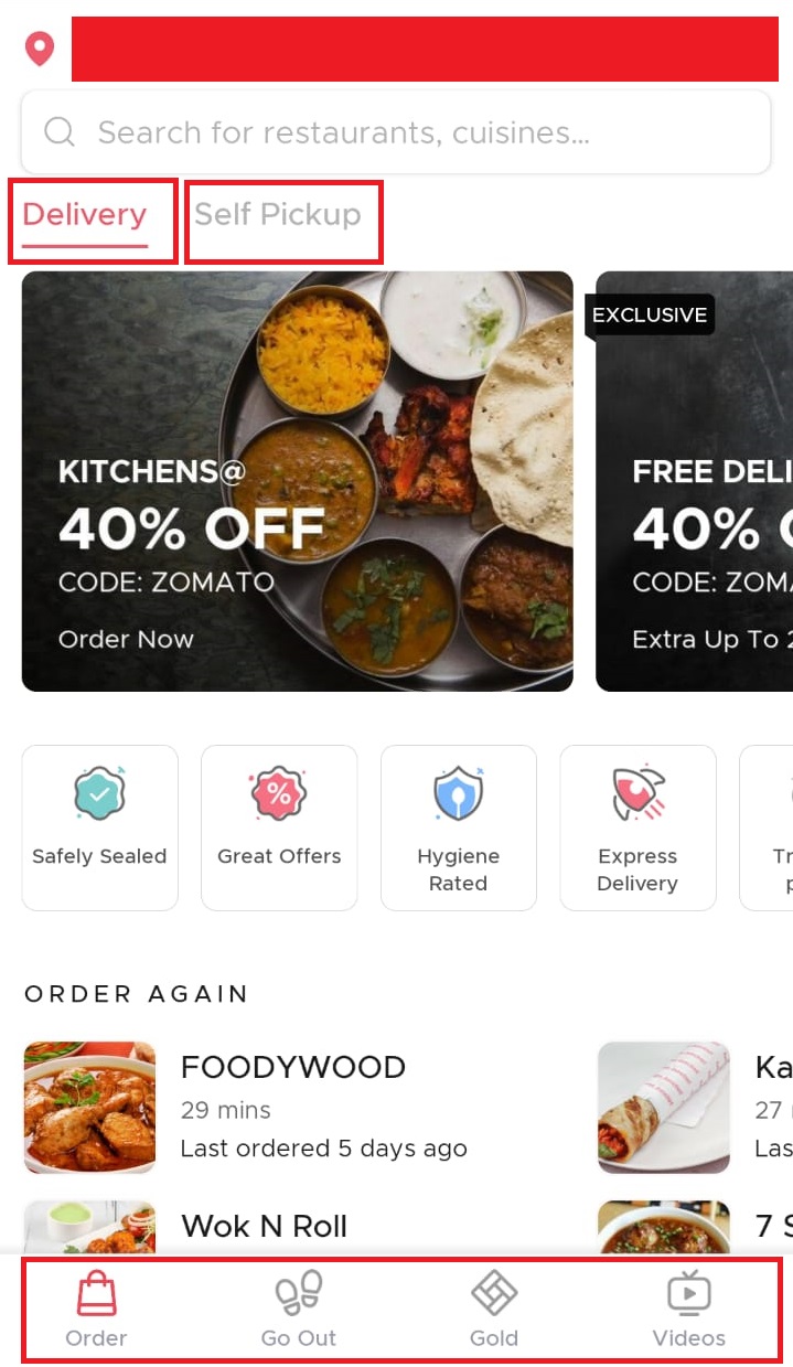 Zomato - A long awaited UI overhaul | UXHack Snippets